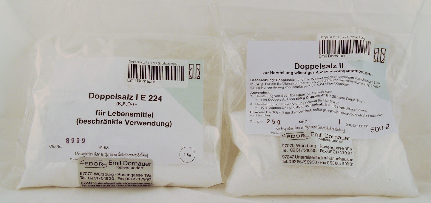 Doppelsalz / 1 + 2 / Großpackung | Sonstiges | Reinigung | Kellerei ...