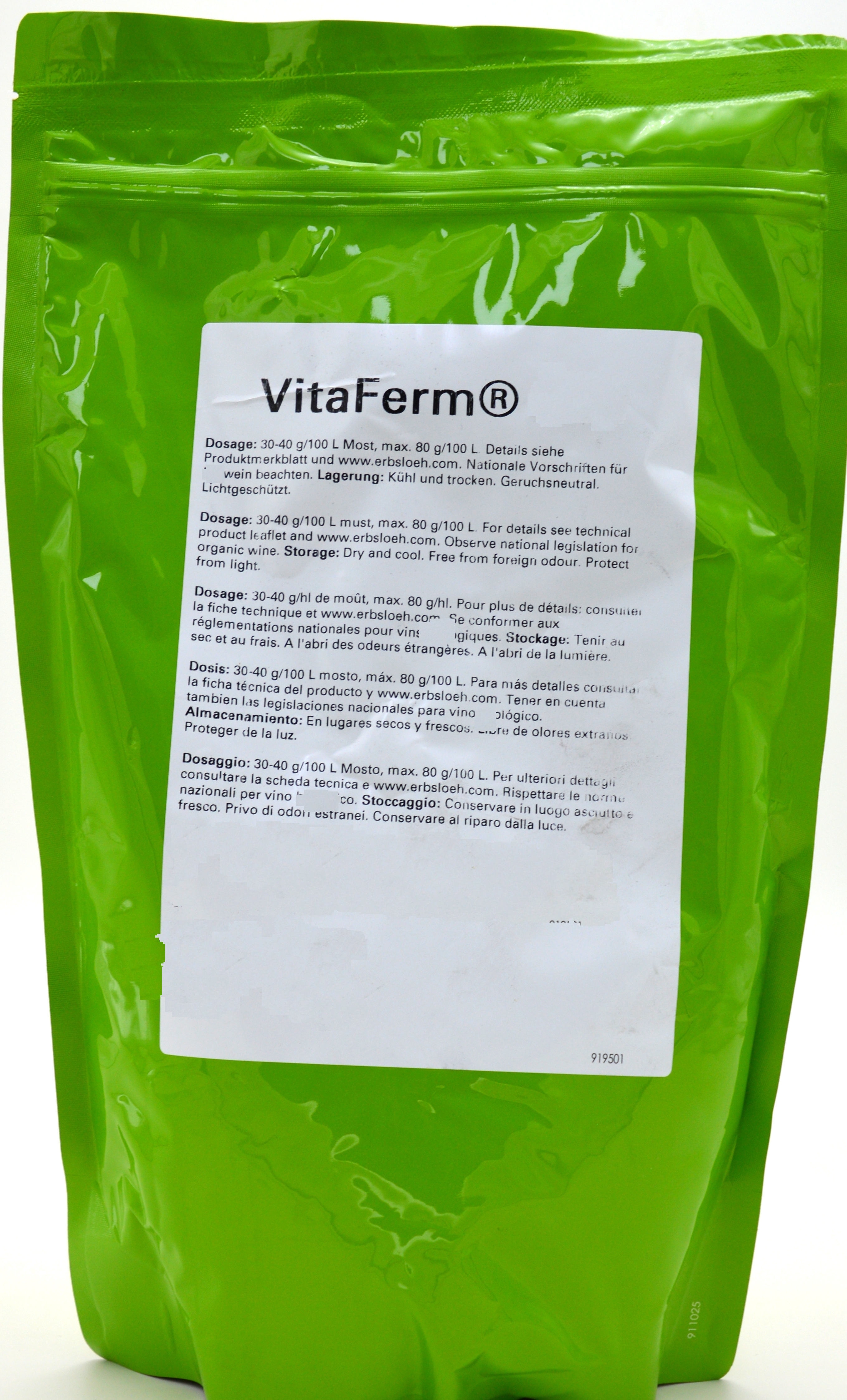 VitaFerm B 1 kg | Nährstoffe für Hefen | Behandlungsmittel | Kellerei ...