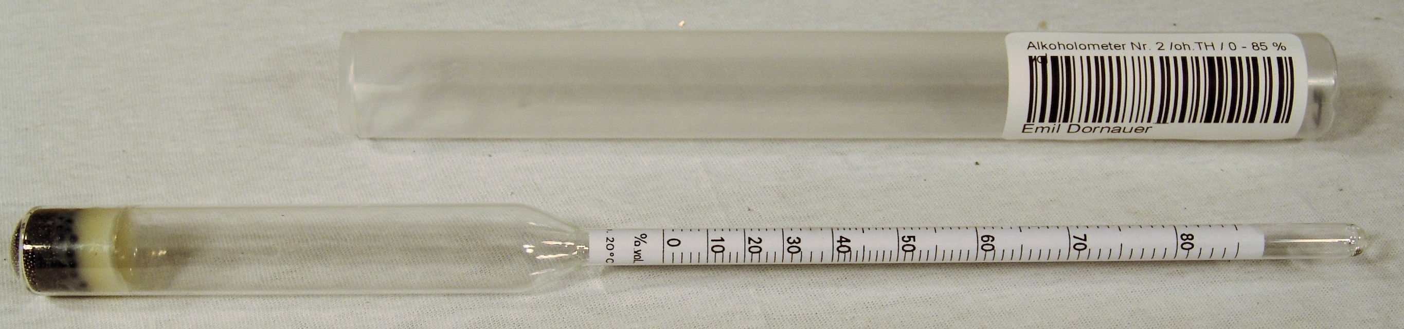 Alkoholometer Nr. 2 /oh.TH / 0 - 85 % vol | Brennerei | Labor und ...